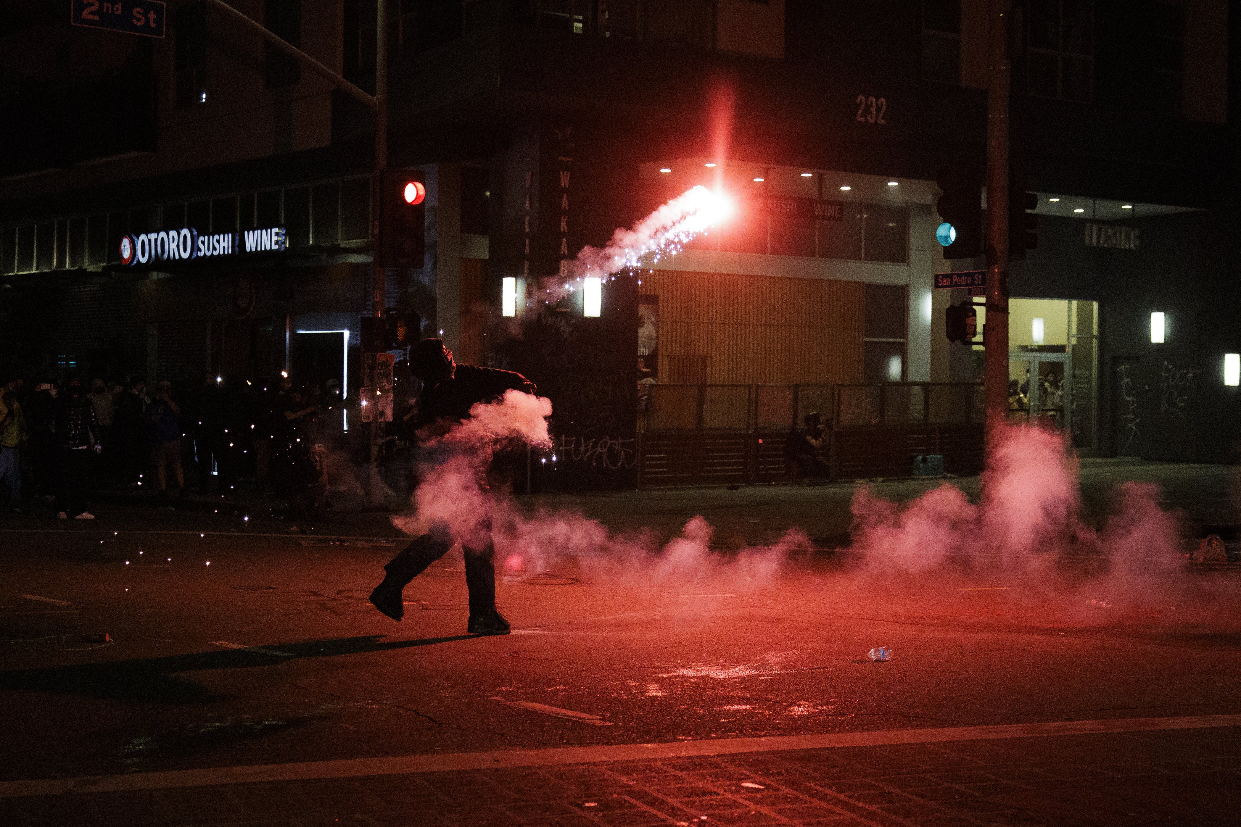 Agency photojournalist shot with crowd-control munitions at LA protest ...