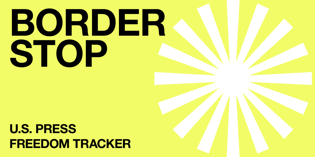 Public radio reporter stopped for secondary screening while crossing U ...