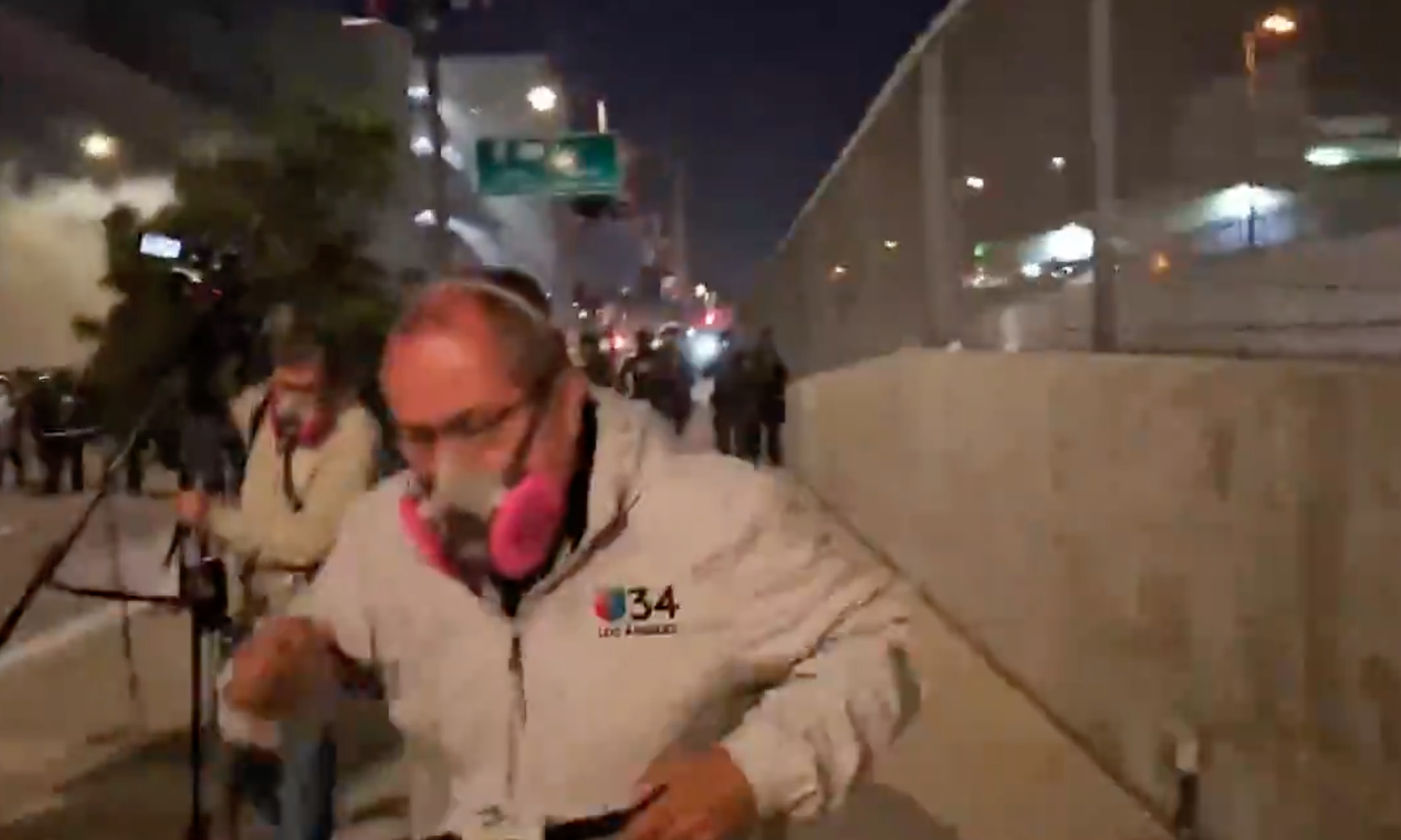Univision reporter targeted with pepper balls while covering LA ...