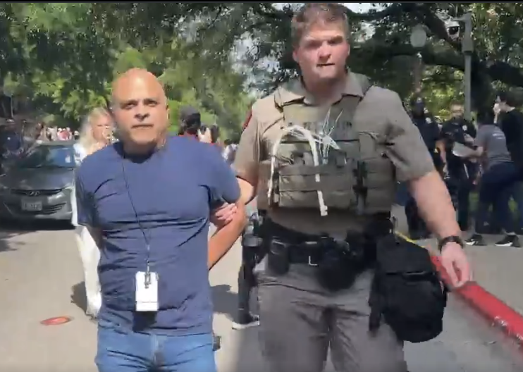 Photographer arrested while filming pro-Palestinian protest at ...