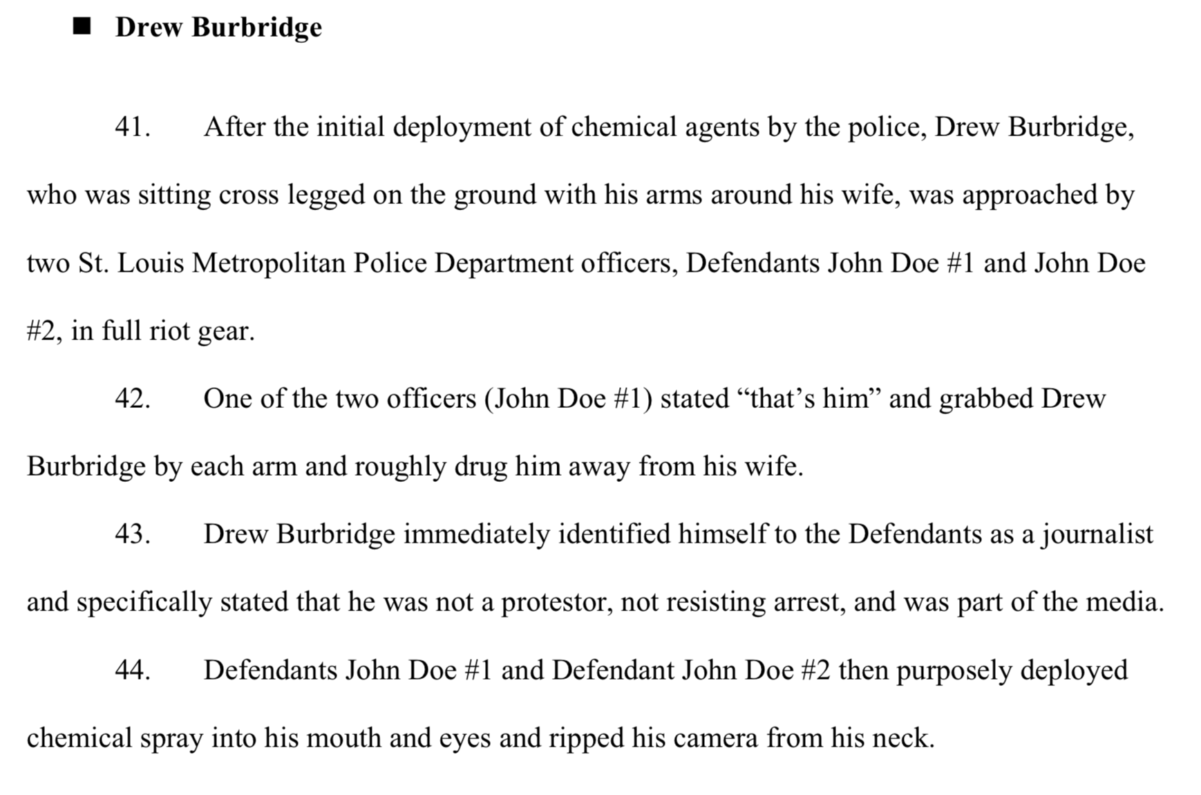 Filmmaker Drew Burbridge beaten, pepper sprayed and arrested by St ...