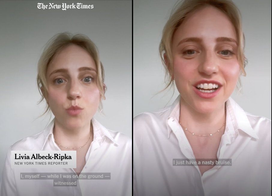 NY Times reporter hit by crowd-control munition during LA protest - U.S ...